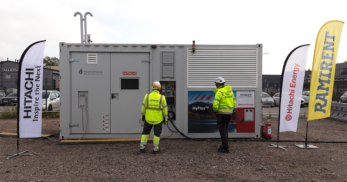 Hitachi Energyn HyFlex™-vetygeneraattori ensiesittelyssä Suomessa ...