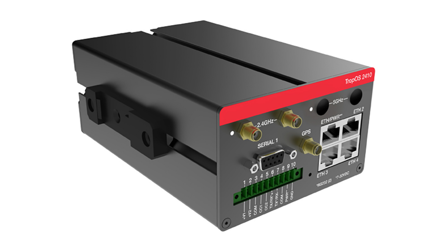 TropOS 2420 Dual-Radio Broadband Wireless Mesh Router for DIN-Rail ...